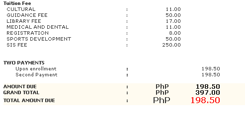 PUP Enrollment Payment Voucher